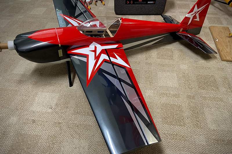 AJ Aircraft 51" Slick 540 ARF - red/black AJ0006BR, Model Shop Leeds